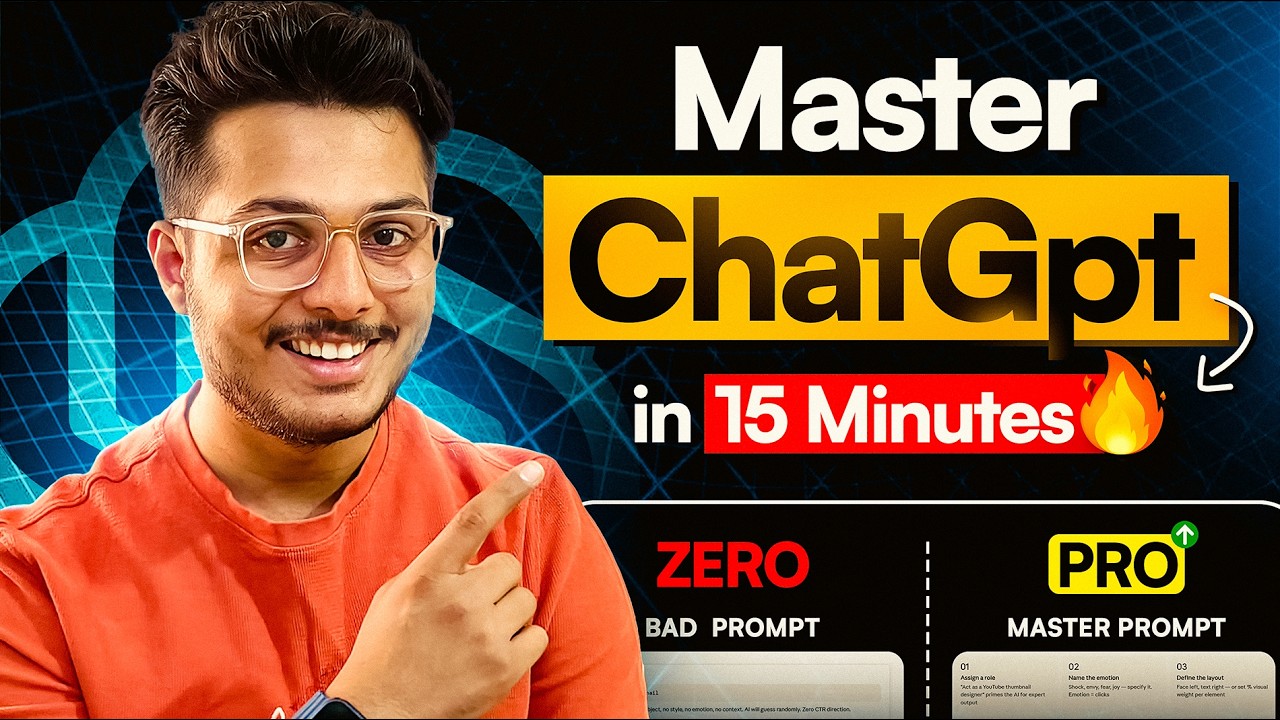 Master ChatGPT in 15 Minutes🔥  | Prompts, Features & AI Secrets (2026)
