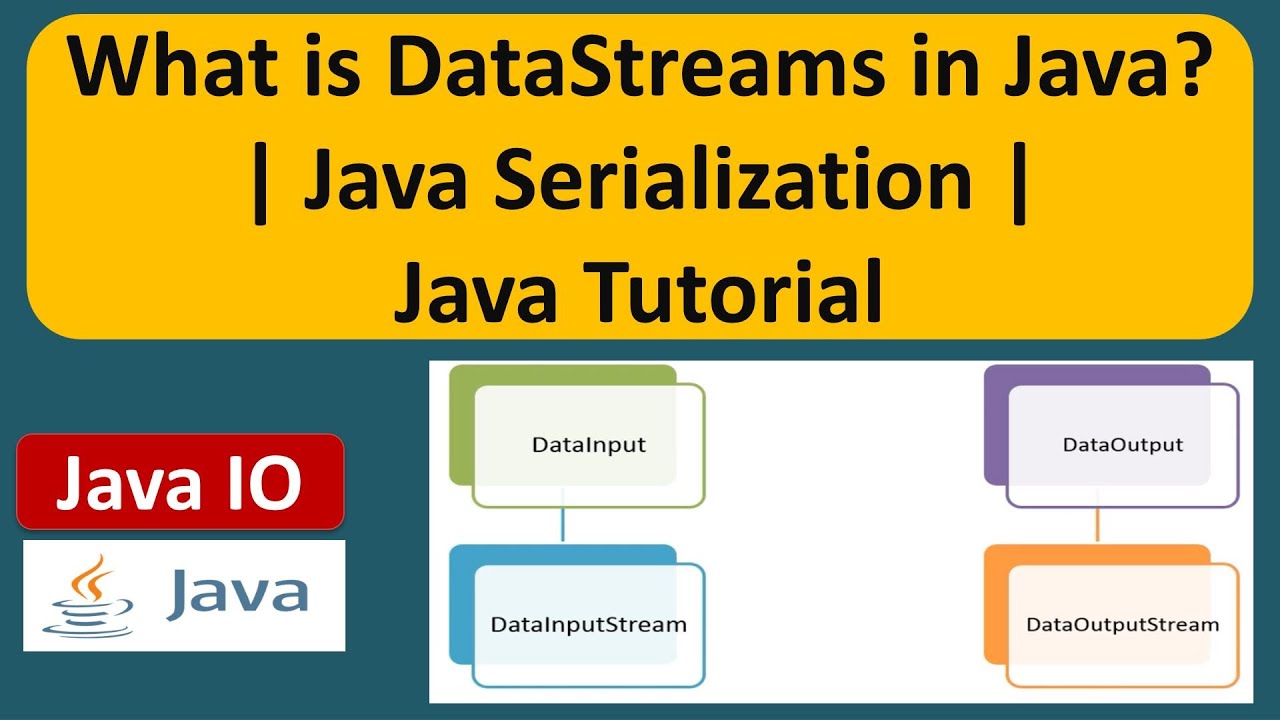 What is DataStreams in Java? | Java Serialization | Java IO | Java Tutorial