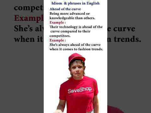 Idiom & phrases in English(55)Ahead of the curve