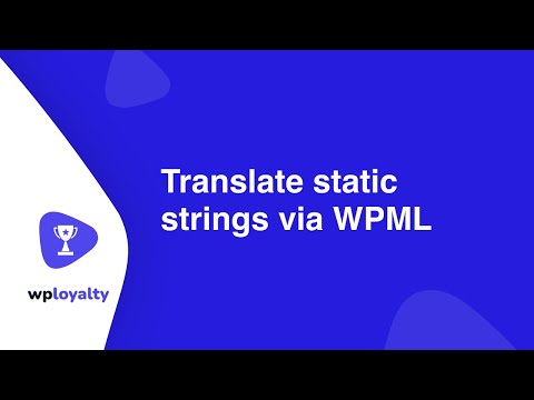 Translate Static Strings via WPML