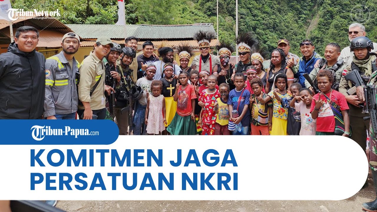 Tokoh Masyarakat Kampung Kimbeli Tembagapura Derek Alom Berikrar Menjaga Persatuan dan Kesatuan ...