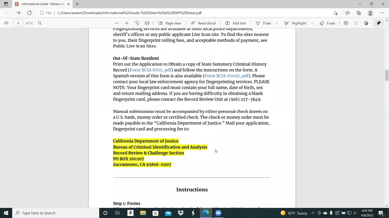 How to Obtain Your Full Criminal Record