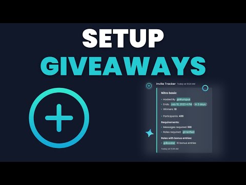 How to SETUP GIVEAWAYS for Invite Tracker’s Discord Bot (Official Video)
