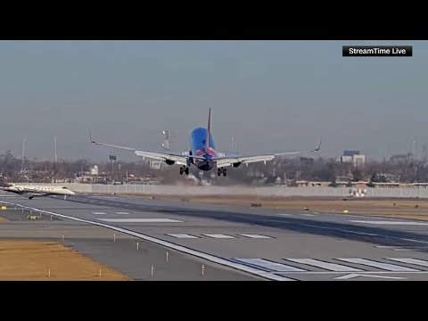 Southwest flight aborts landing to avoid potential crash with jet at Midway: VIDEO