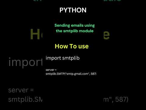 Python - Sending Email Using The Smtplib Module