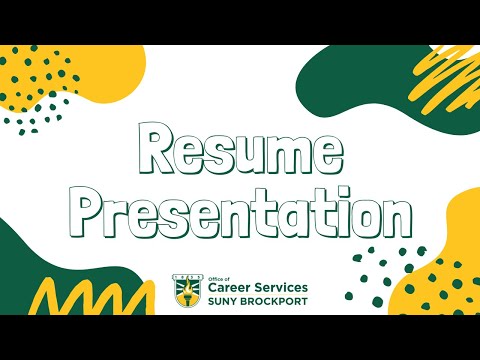 Resume Presentation