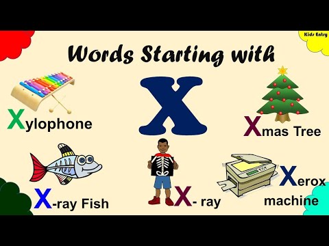 Words That Start With Letter X | Words Begin with X | Phonics letter X | Letter X Vocabulary
