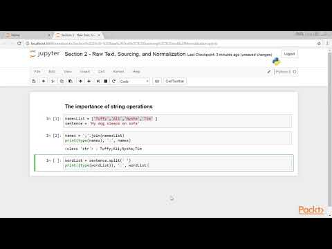 Learn Text Processing using NLTK in Python The Importance of String Operations| packtpub com ...