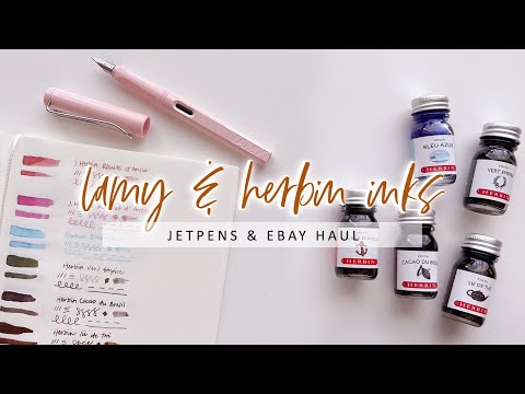 EBAY + JETPENS HAUL | LAMY SAFARI & HERBIN INKS | Charmaine Dulak