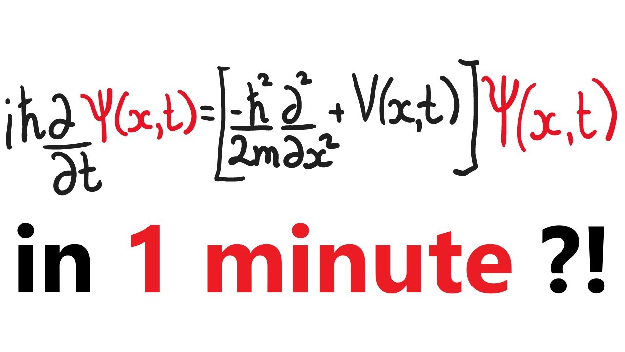 Schrodinger Equation explained in under 1 minute