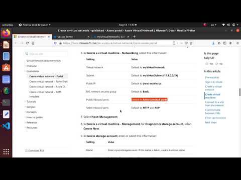 Quickstart: Create a virtual network using the Azure portal