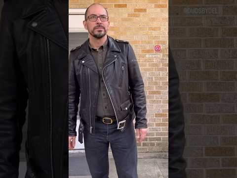 Too Bad This Sweet Schott 519 Was Too Long #menfashion #leatherclothing