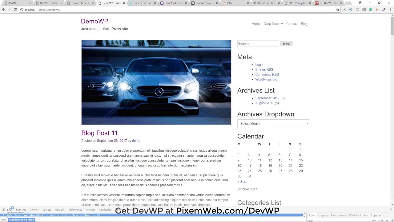 learn how to code a wordpress theme development tutorial with bootstrap 4 underscores devwp