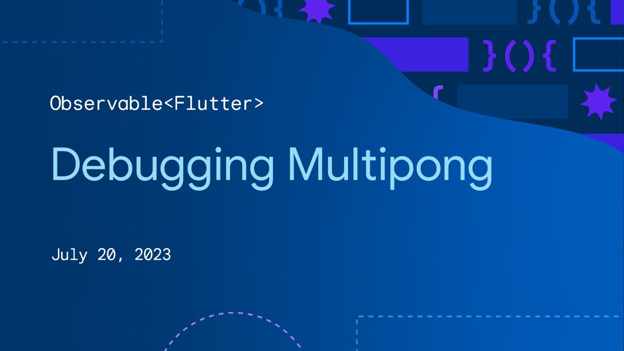 Observable Flutter: Debugging Multipong