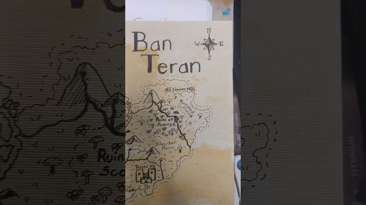 Ban Teran Map is FINALLY finished! #art #worldbuilding #map