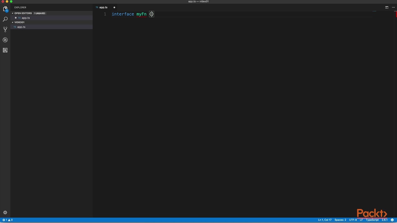 Mastering TypeScript Programming Techniques: Create an Interface and Implement It| packtpub.com