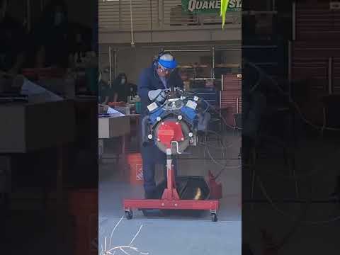 starting engine on stand