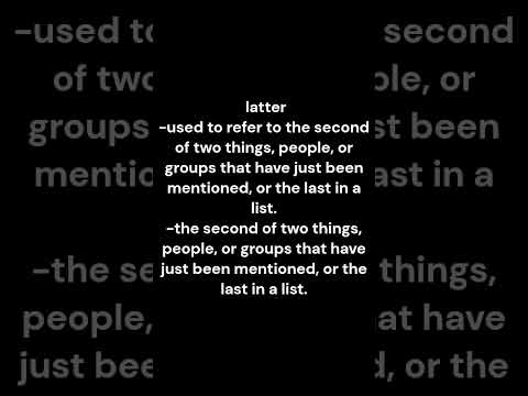 latter
