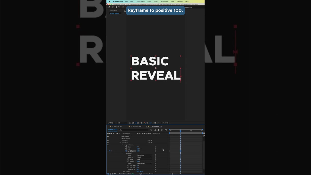 Modern Text Reveal in After Effects | Animated Typography