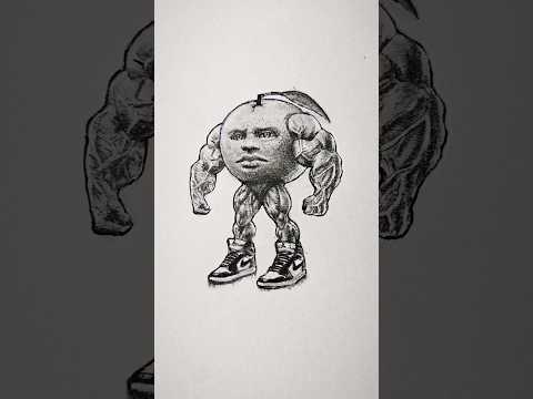 Speed drawing Udin Din Din Dun Madin Din Din Dun 😳 #shorts #sahur #brainrot #memes #drawing
