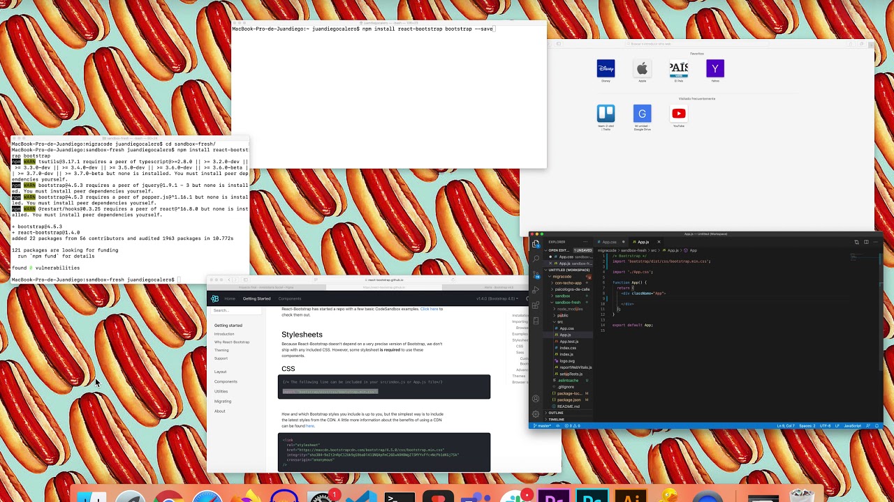 React Bootstrap - installation | Session 1 Migracode