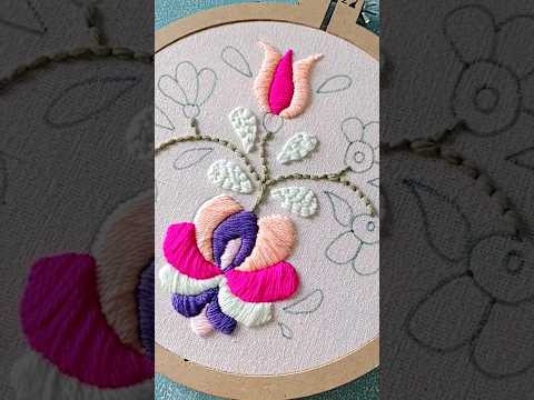 avanzando con mi bordado mexicano #bordado #embroidery #bordadomexicano