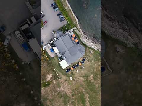 The Dolphin Marina & Restaurant Located in Harpswell, Maine Aerial View