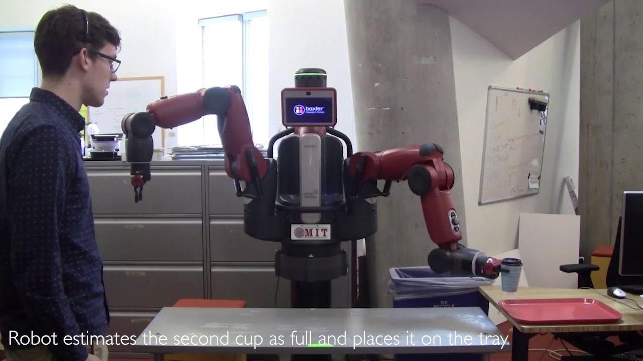 Real-Time Human-Robot Communication for Manipulation Tasks in Partially Observed Environments
