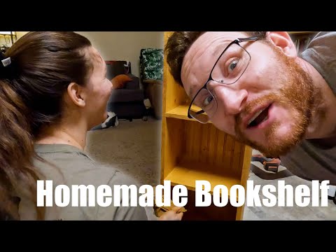 Custom cookbook bookshelf build