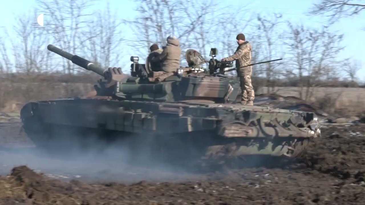 Polish PT-91 Twardy tanks in service with Ukraine armed with shells ...