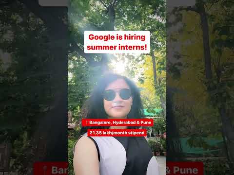 Google Summer Internship announced!