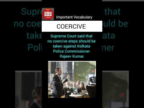 Coercive Meaning in Hindi #dailyuseenglishwords #shorts #viral #shortvideo #youtubeshorts