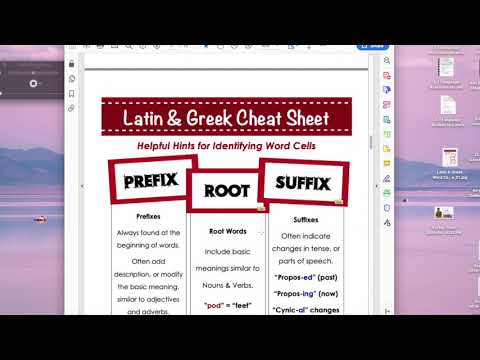 Practice Latin & Greek Roots with "Who Has" Game