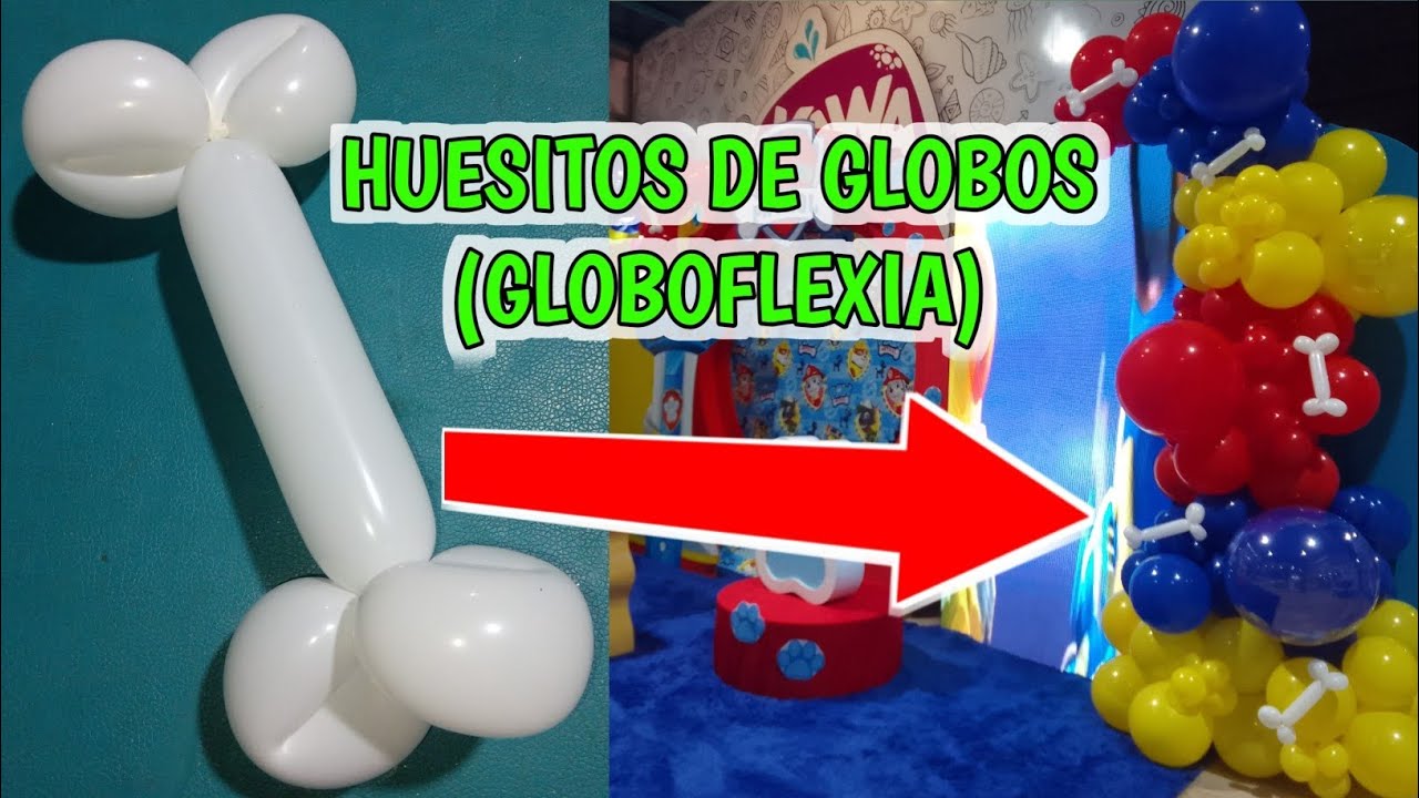 🎈PAW PATROL Balloon Decorations | How to Make a Balloon Bone🎈| Paw Patrol Party Theme