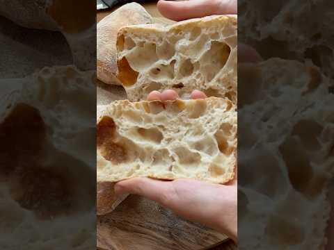 SOURDOUGH CIABATTA | Recipe in the Description
