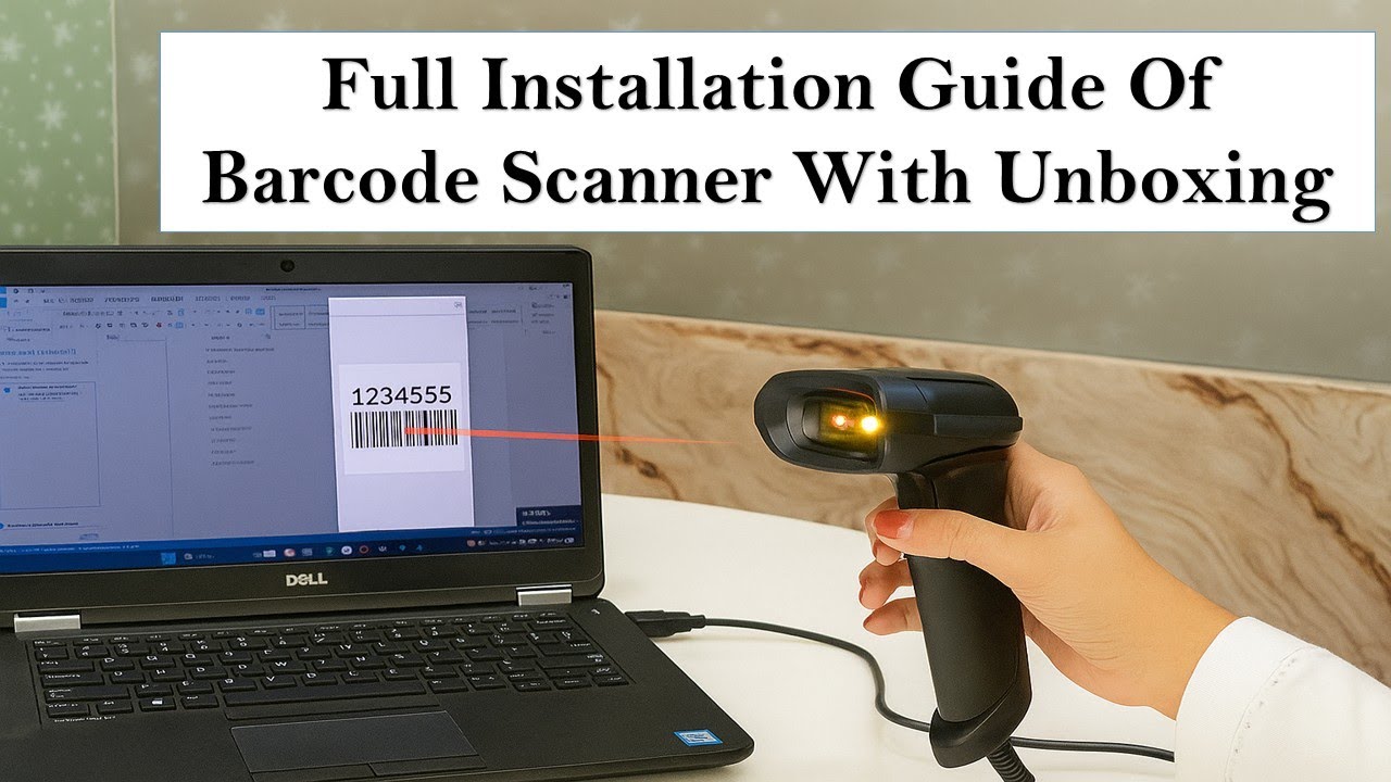 Unboxing & Full Installation Guide of 2D Barcode Scanner | Barcode/QR Code