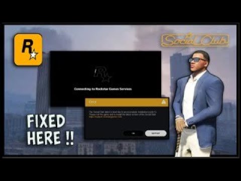 Rockstar Games Launcher Social Club install error code 1 | Social Club UPDATE ERROR FIX