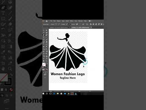 Fashion logo design#illustrator#trendingshorts