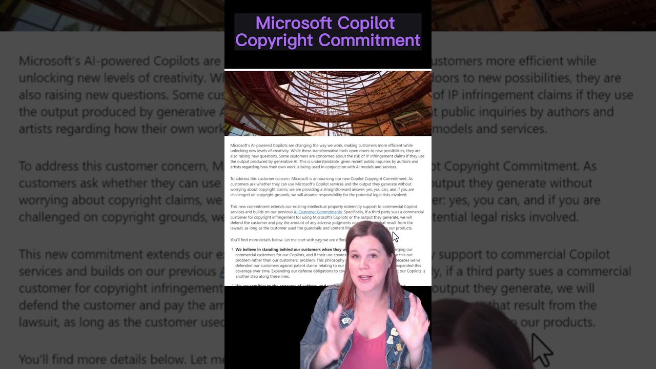 Microsofts New Copilot Copyright Commitment Announcement