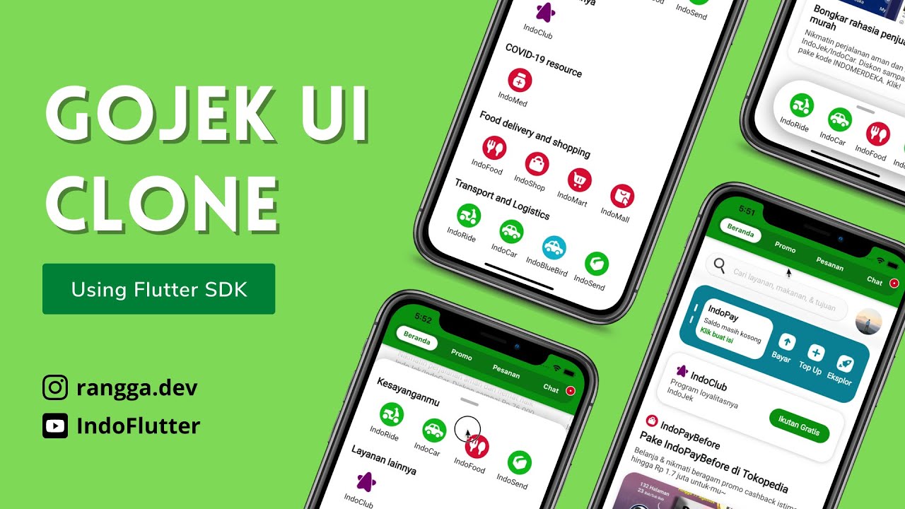 Gojek UI Clone Using Flutter (The Boring Coding Part 2) - Slicing UI Design | Speed Code | Long Code