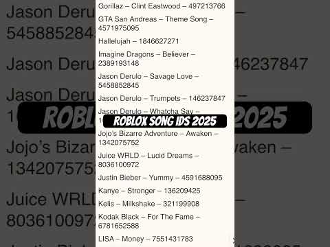 roblox song ids 2025 - Roblox music codes 2025 - Roblox music id (April)