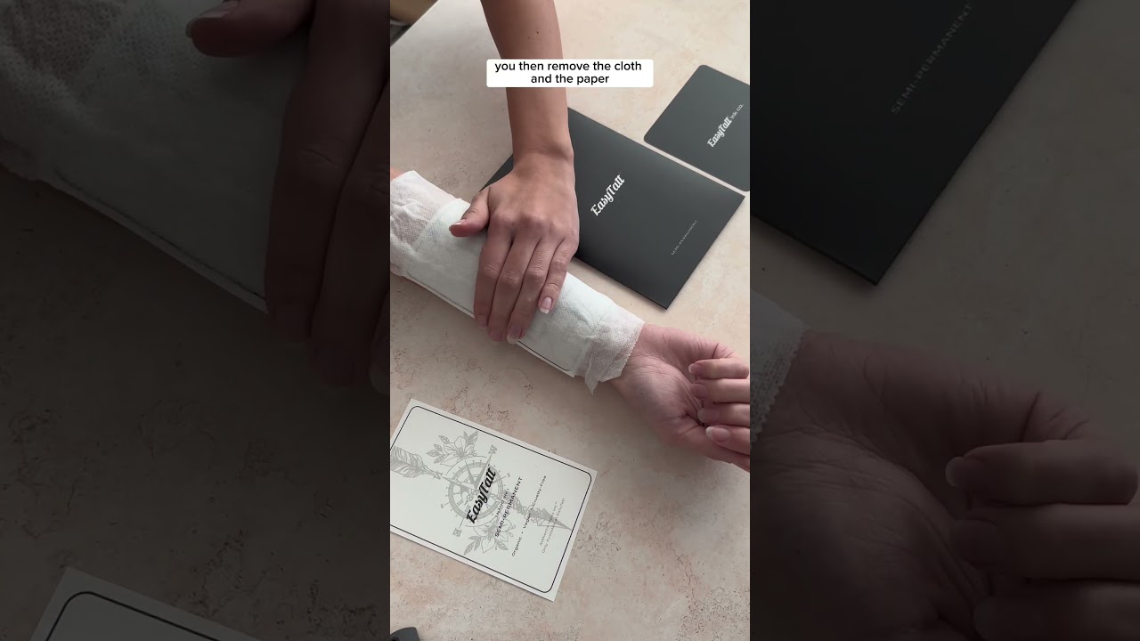How to apply EasyTatt's Semi Permanent Tattoos #semipermanenttattoo #tattoo #howto