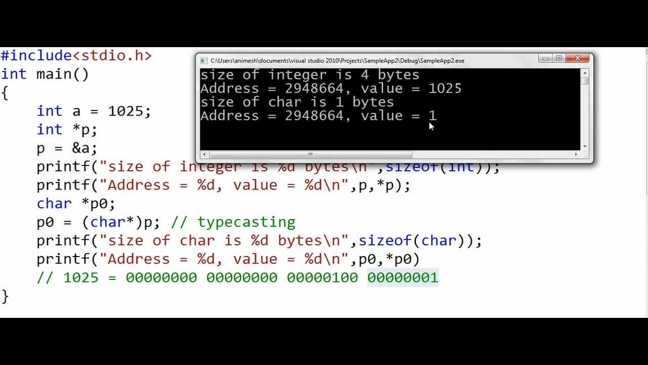 Pointer types, pointer arithmetic, void pointers