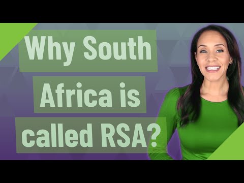 Why South Africa is called RSA?
