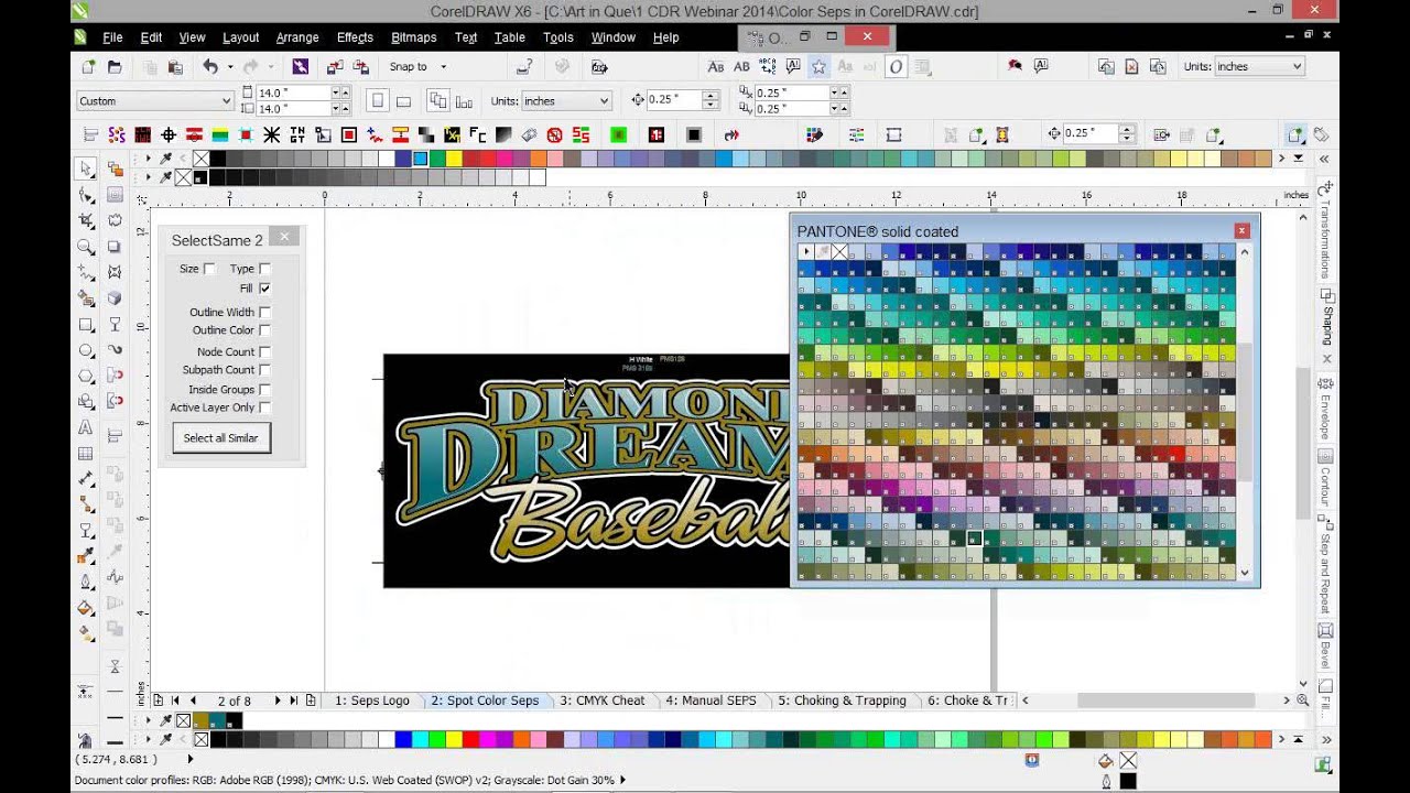 Color Separations in CorelDRAW® for t-shirt & apparel printing