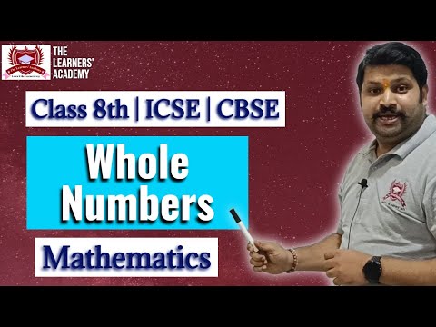 Whole Numbers | Definition and Examples 8th ICSE | 8th CBSE | Maths