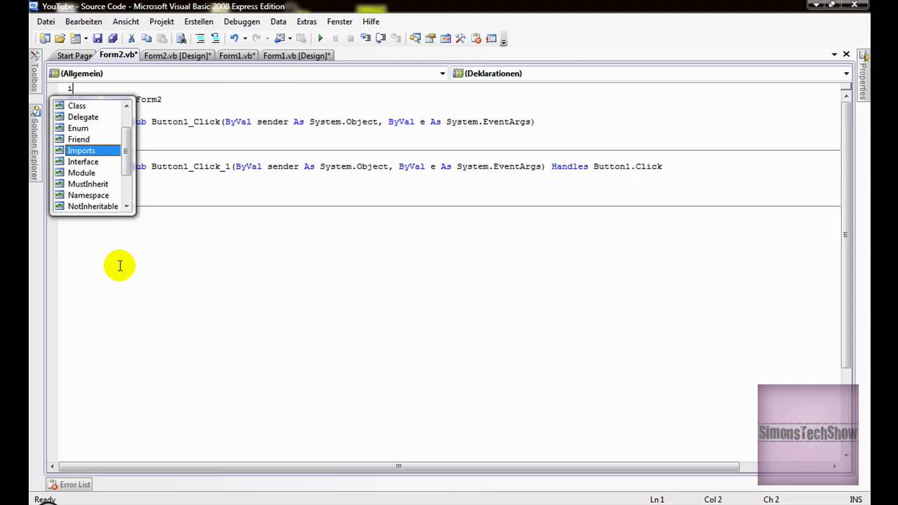 Visual Basic 2008 - Website Source Code