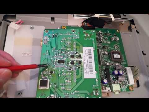 Repair of ACER AL1721 TFT screen (black screen, no power LED)