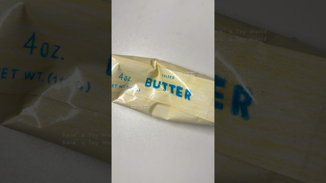 DIY Butter Paper Squishy 🧈 #shorts #diy #paperdiy #squishy #papersquishy #butter #waxsquishy #asmr
