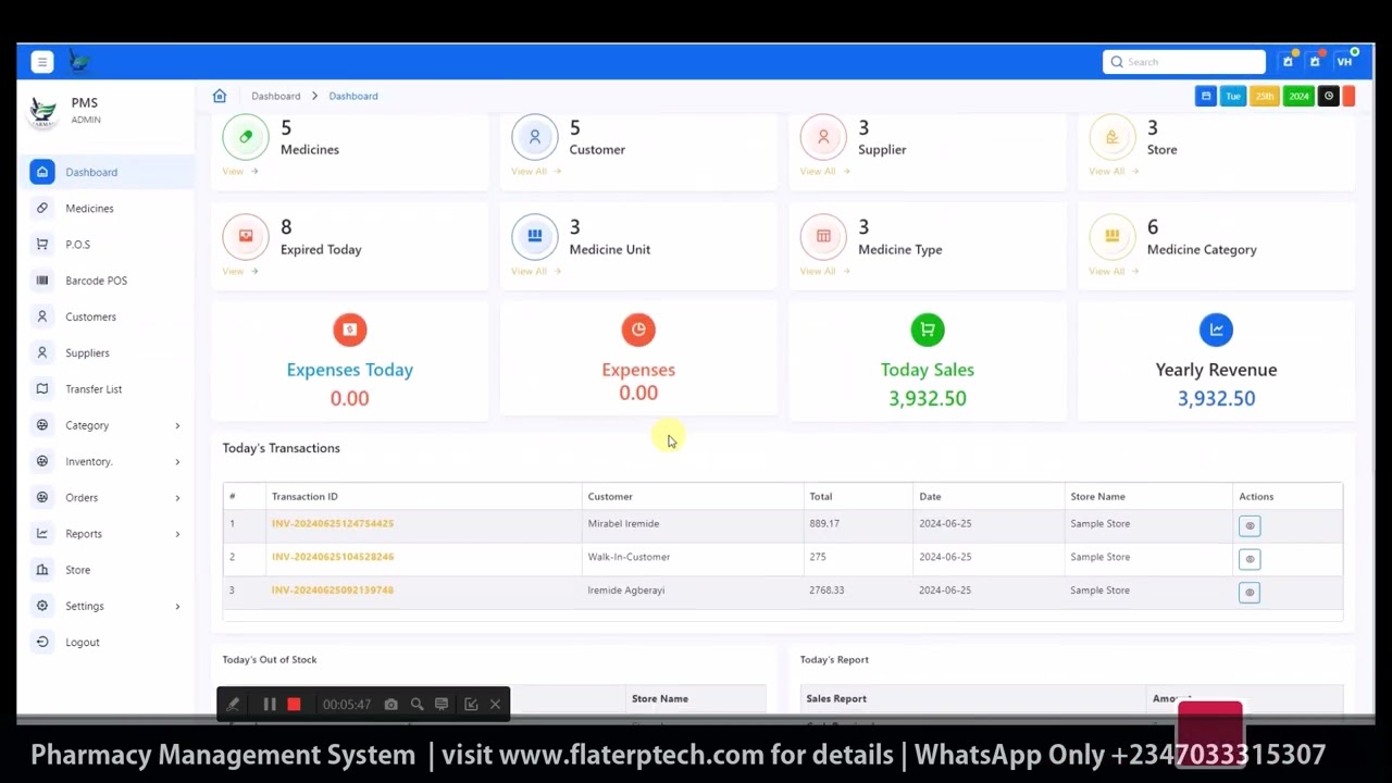 E-PHARM-PRO Pharmacy Managent System In PHP & MYSQL With Source Code
